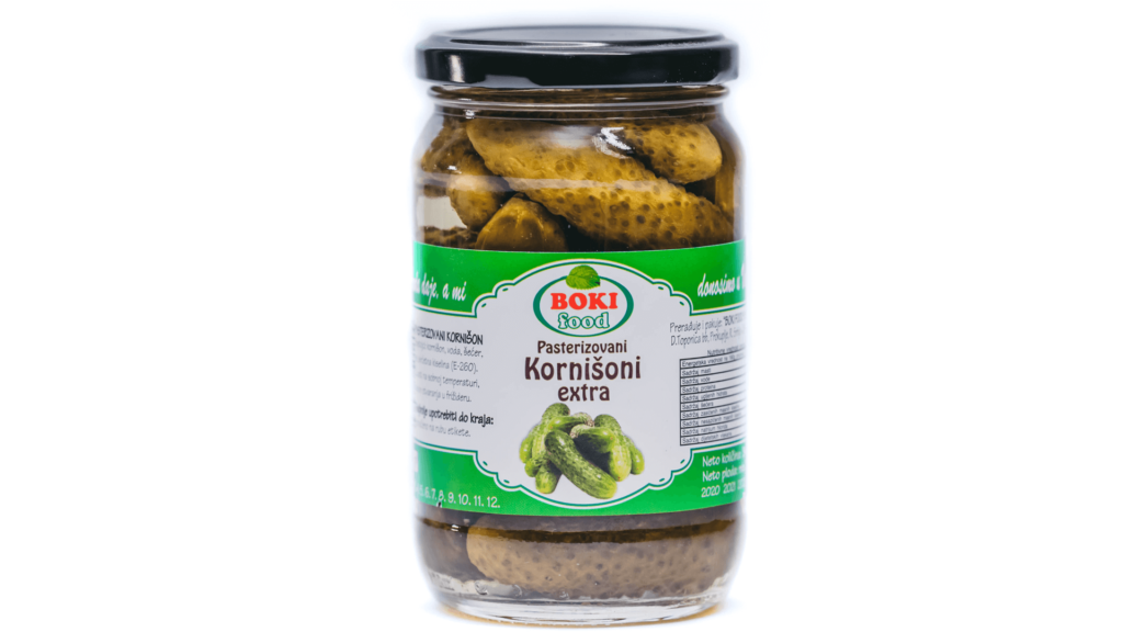 Kornišoni EXTRA 340 gr - Domaća zimnica- Boki food